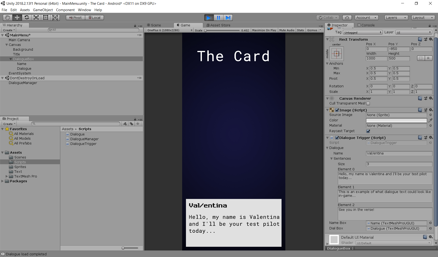 The Card: Developer Diary 02 – Caleb Perkins